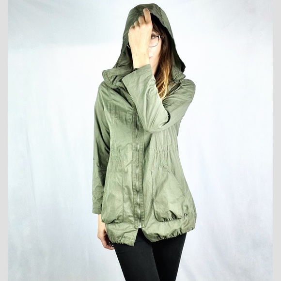 Mossimo Supply Co. | Jackets & Coats | Mossimo Army Green Hideaway Hood ...